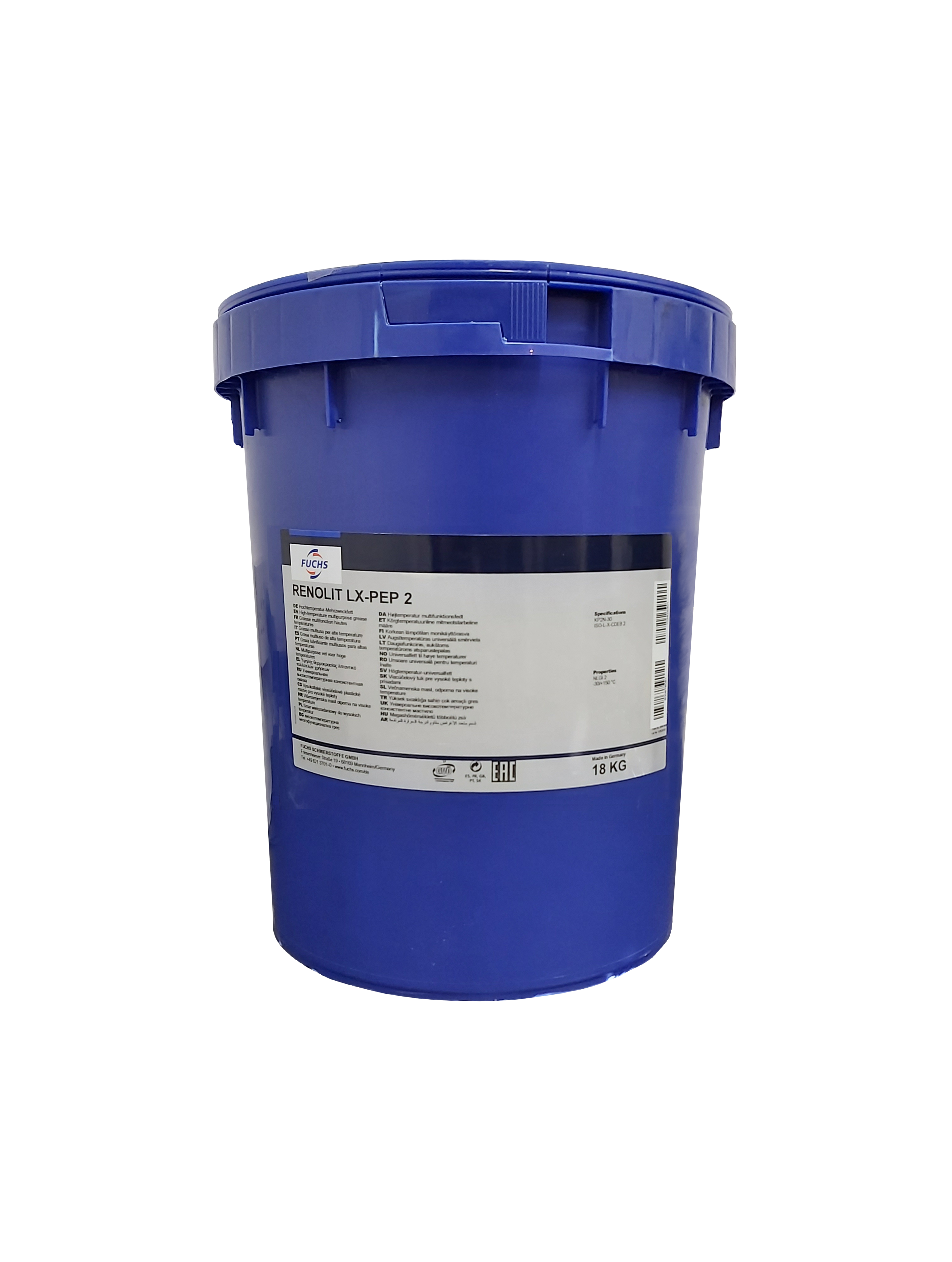 18 kg Grease Keg – tagged "Calcium Soap" – LRT Lubricants
