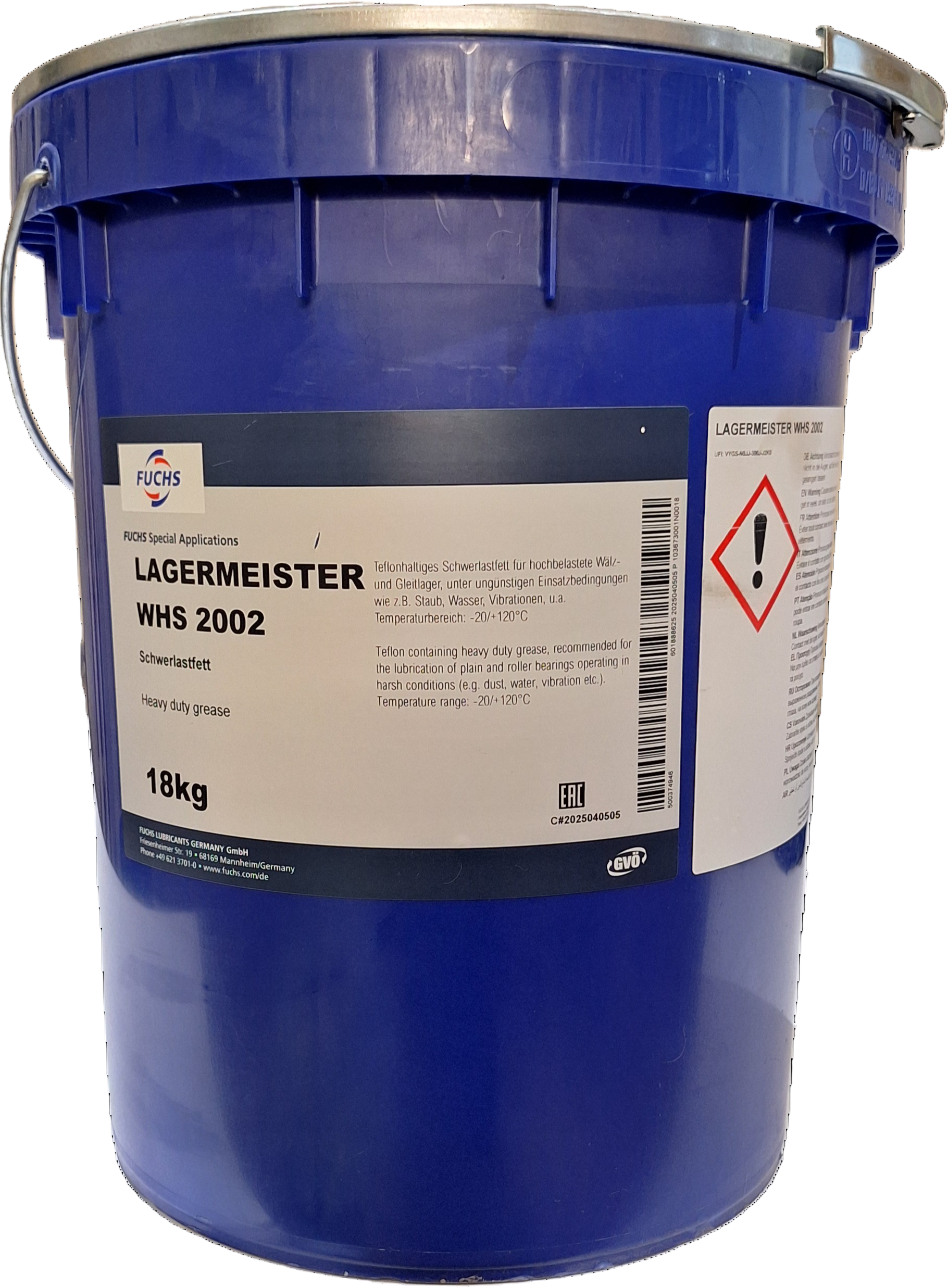 Fuchs Lagermeister WHS 2002 Heavy Duty Grease - 18KG Keg | LRT ...