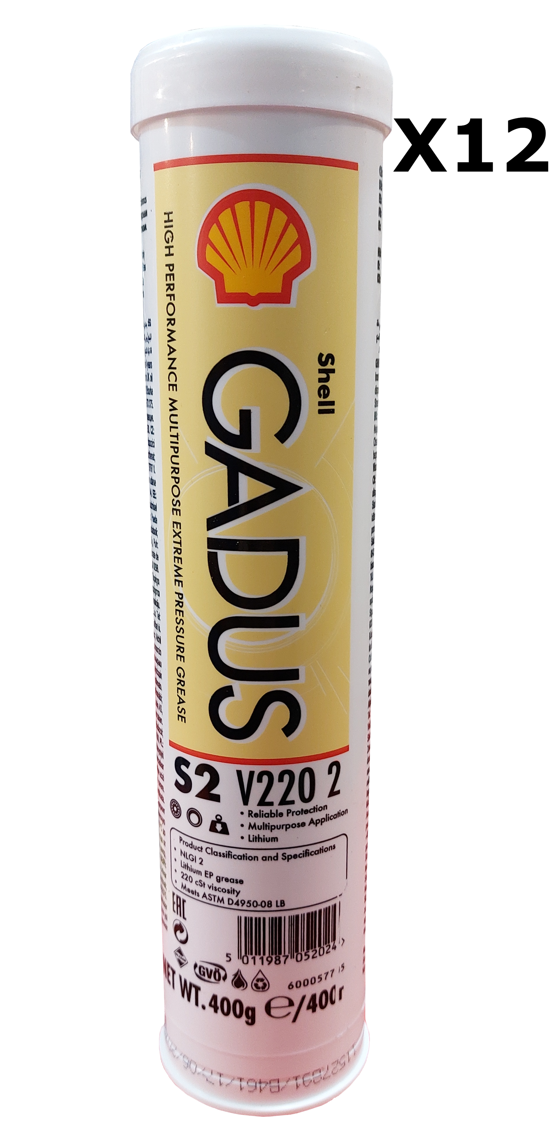 Shell Gadus S2 V220 2 Lithium EP 2 Grease - 12 x 400g | LRT Lubricants Shop