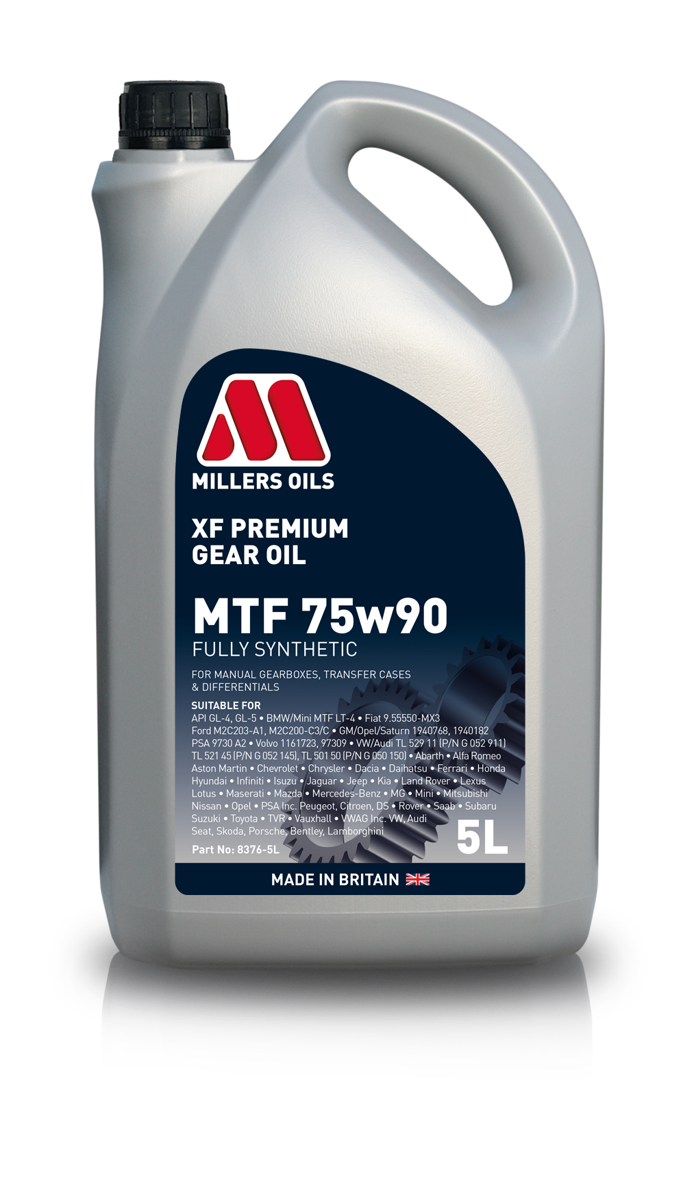 Millers XF Premium MTF 75W-90 Gear Oil - 5 Litres – LRT Lubricants